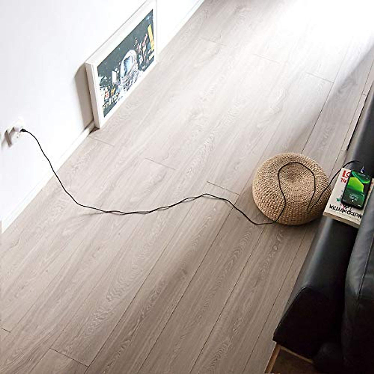 Utotrip Magnetic Charging Cable,(4-Pack,3ft,6ft,6ft,10ft) Magnetic 3A Fast Charging Cable,3-in-1 Data Transfer Magnetic Phone Charger Compatible with Micro USB,Type C(Black)