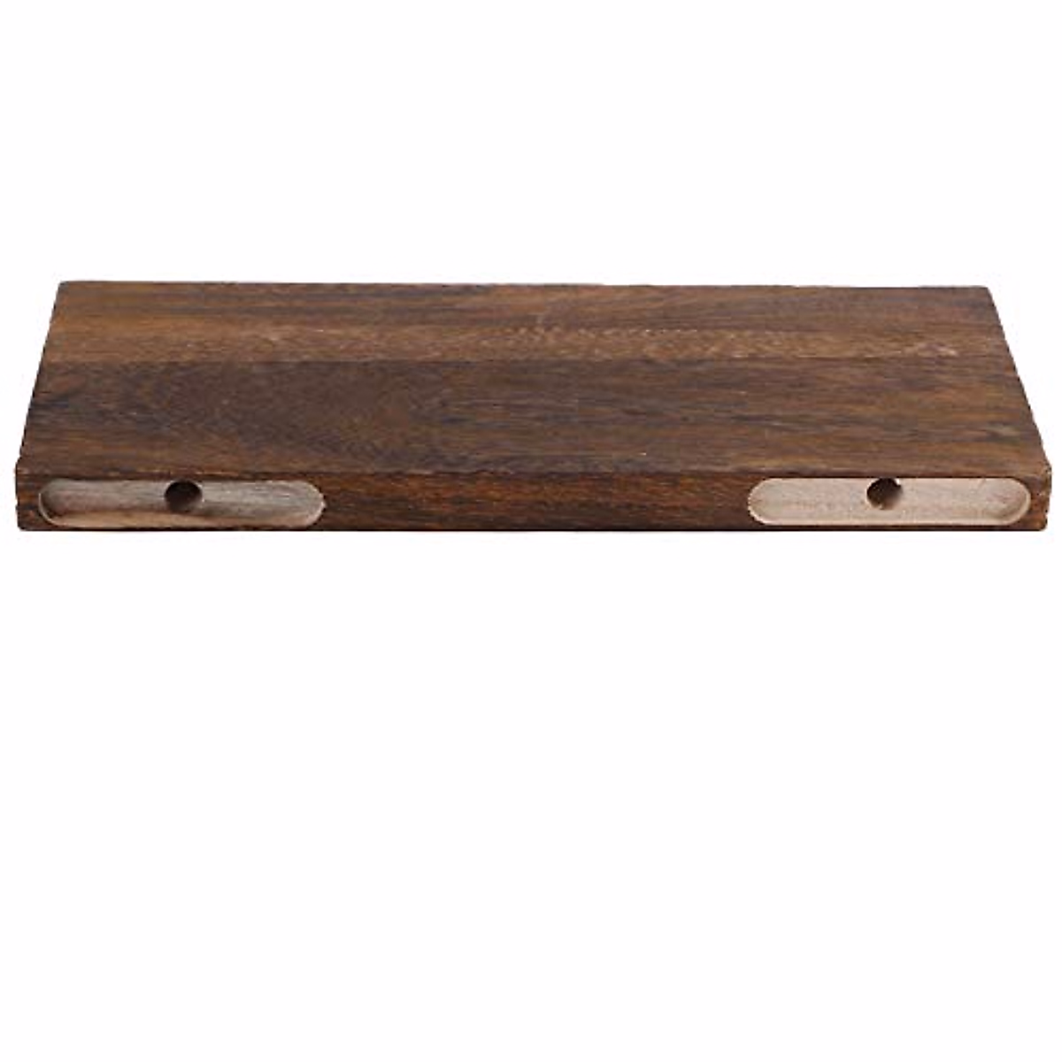 Floating Shelves, Brown Creative Living Room One Word Partition Simple Bedroom Hanging Decorative Shelf TV Background Bookshelf Wall Mounted Invisible Brackets for Bathroom Kitchen Decor(50*14*2cm)