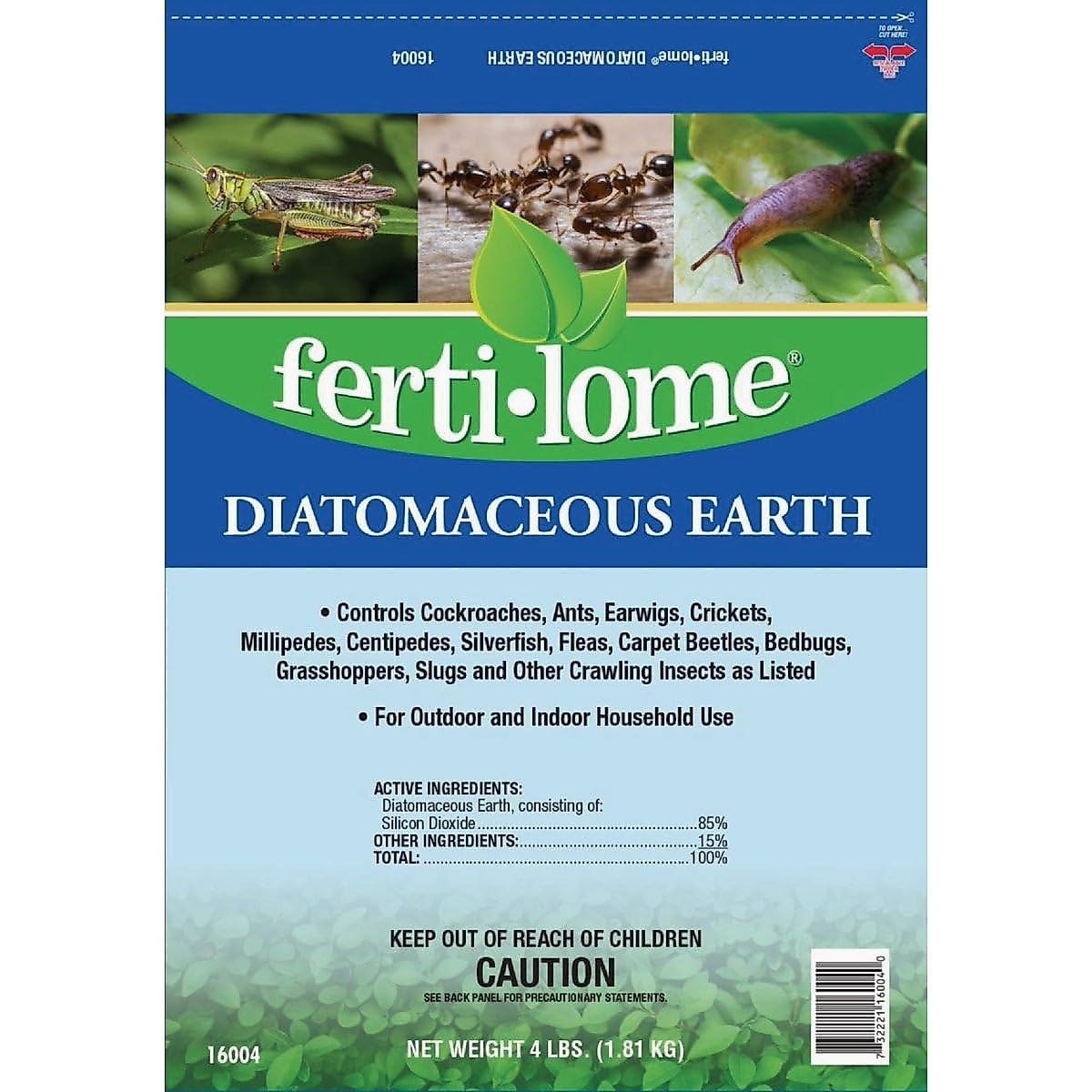 Fertilome (16004) Diatomaceous Earth Crawling Insect Control (4 lbs.)