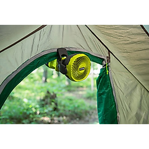 RYOBI RCF18-0 18V ONE+ Cordless 10cm Clamp Fan (Bare Tool) Hyper Green