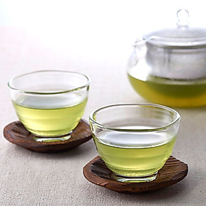 Hario "Yunomi" Tea Cup Set, 170ml, Clear