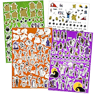 Disney Studios Nightmare Before Christmas Stickers & Door Hanger Craft Bundle - Halloween Themed
