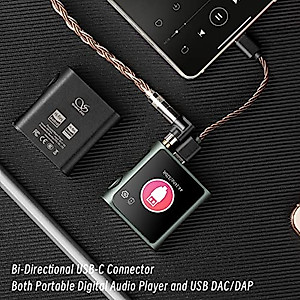 SHANLING M0 Pro MP3 Player,Portable Hi-Res Music Player,2X ES9219C DAC,Two-Way Bluetooth 5.0 LDAC/SBC/AAC,3.5mm/Type-C Jack,Support USB Digital Audio,384kHz /32bit,236mW@32Ω,MTouch OS