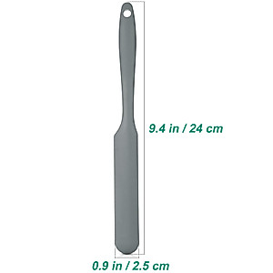 Kichvoe Baking Spatula Sourdough Starter Silicone Spatula Jar Spatulas Cake Cream Butter Spatulas Mixing Scraper Mixing Spoon Non-stick Flexible Baking Cooking Tool Grey