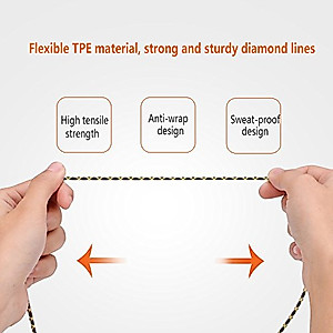 AGPTEK Over The Ear Earbuds for Running, Wrap Around Ear Wired Sports Headphones for Workout Exercise, Sweatproof in-Ear Earbuds with Mic for Cell Phones MP3 Laptop, Come with 5 Sets Silicon Ear Buds