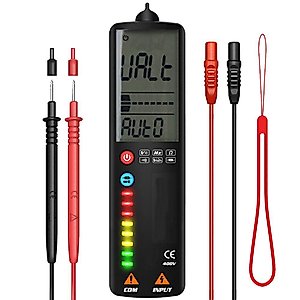 Digital Multimeter Dual Mode LCD Non Contact Voltage Detector 2000 Digits AC/DC 400V Auto Range Voltage Resistance Frequency Tester Electrical Tester Meter