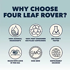Four Leaf Rover Protect - Soil-Based Probiotics for Dogs with Food-Based Prebiotics for Gut Health and Immune Support - 12 to 60 Day Supply, Depending on Dog’s Weight - Vet Formulated