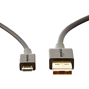 Amazon Basics USB 2.0 Charger Cable - A-Male to Mini-B Cord - 3 Feet (0.9 Meters) & USB 2.0 A-Male to Micro B Charger Cable, 3 feet, Black