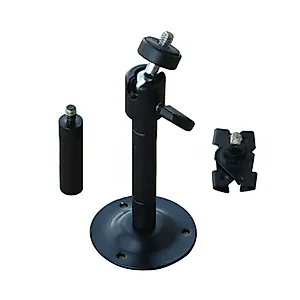 VideoSecu One Height Adjustable 2"-6" Camera Wall Ceiling Mount Bracket for CCTV CCD Box Body Camera Pan Tilt Bracket 1BO