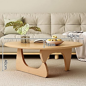 Triangle Coffee Table, Modern Leisure Table with Geometric Legs for Living Room, Patio, Home Office, Birthday, (Color : A, Size : 110 * 78 * 40cm)