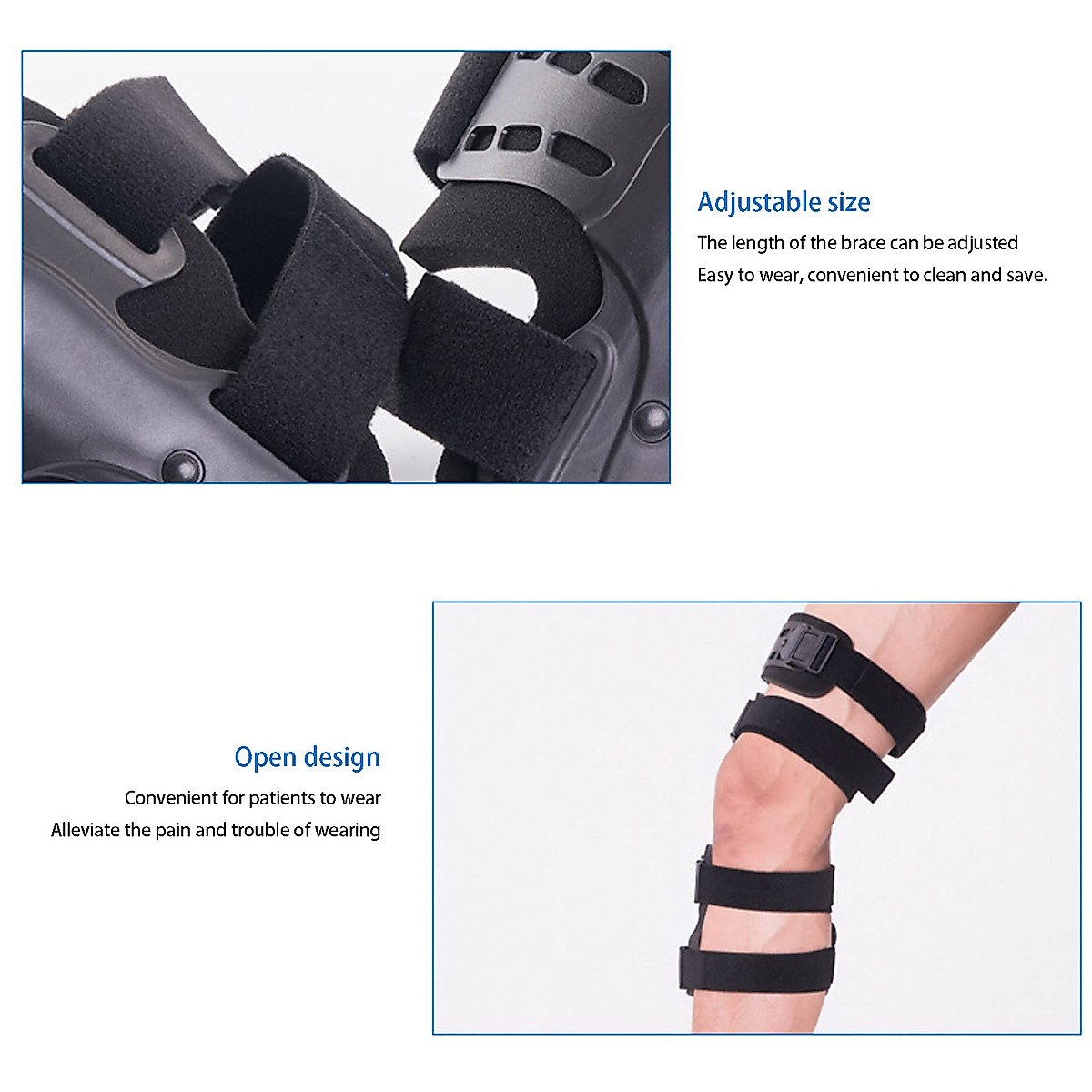 ROM Knee Brace for Torn ACL Meniscus Tear PCL Surgery Recovery Adjustable Post Op Knee Immobilizer Leg Stabilizer Stabilizer After Surgery Joint Injuries ​for Women and Men,Left