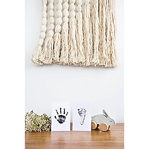 Little Pear Clean-Touch Babyprint Ink Pad, No Touch Ink Pad for Baby, Handprint or Footprint Keepsake, Black Ink