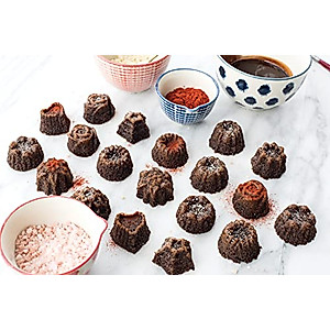 Nordic Ware Tea Cakes Cast Aluminum Cakelet, 2.5 Cup Capacity, Toffee