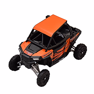 Newray Polaris RZR XP 1000 Bike ATV Dirt Rider 1/18 Scale Pre-Built Model Vehicle Orange
