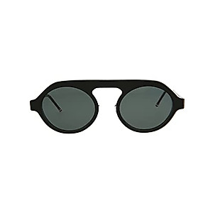 THOM BROWNE TBS413-52-01 Sunglasses Tokyo Tortoise w/ Dark Brown - Gold Flash Mirror - AR 52mm