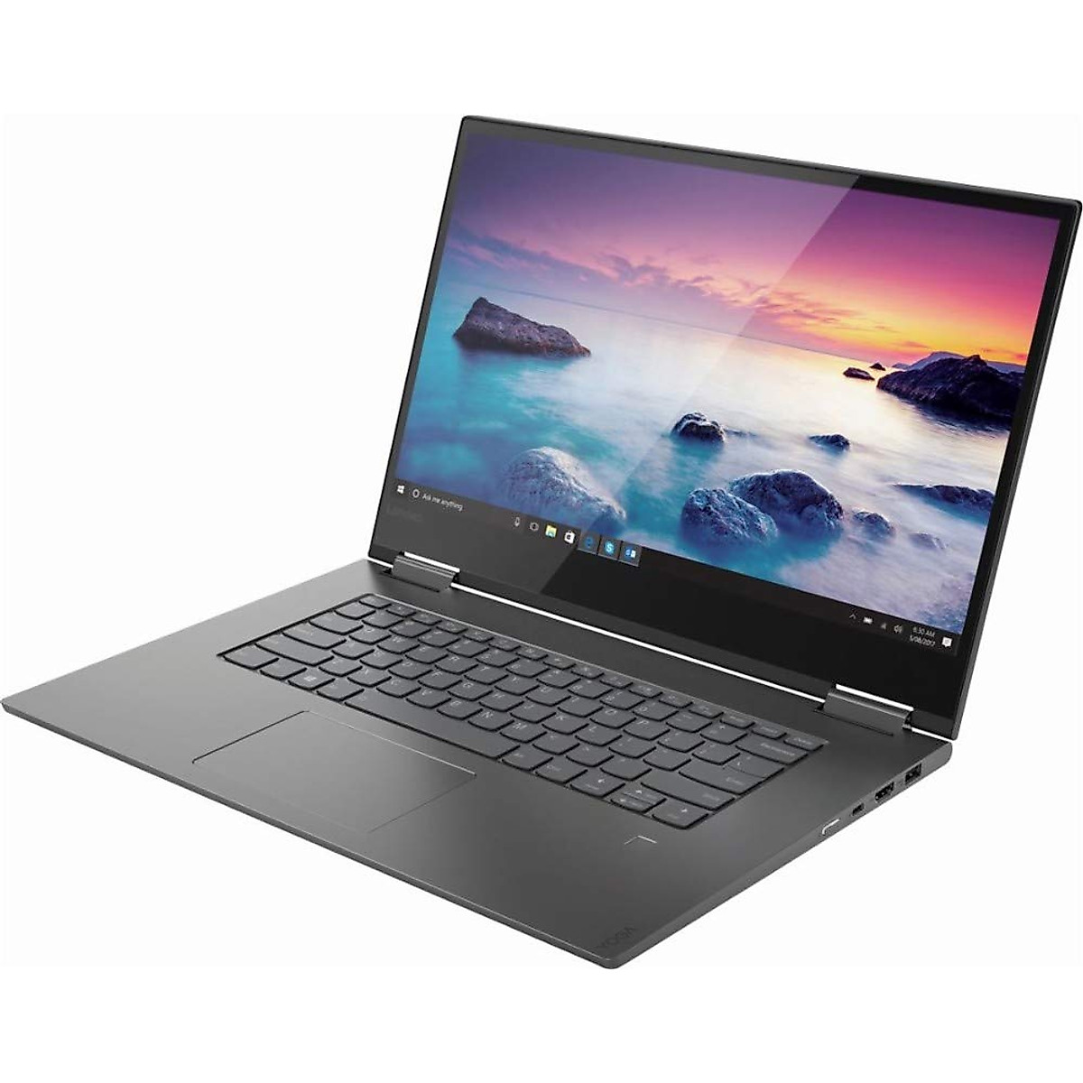 Newest Lenovo Yoga 730 2-in-1 15.6" FHD IPS Touch-Screen Premium Laptop | Intel Quad Core i5-8250U (beat i7-7500U) | 16GB DDR4 RAM | 512GB SSD | Thunderbolt | Backlit Keyboard | Windows 10 | Iron Gray