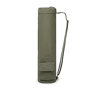 FREMOUS Yoga Mat Bag Carrier Men Women- Double Storage Pocket,Adjustable Shoulder Strap and Handle,Fits Most Mats(Army green)