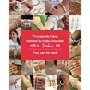 Deinduser Clay Beads Bracelet Making Kit, 6000pcs Cute Clay Bead Set, DIY Crafts Gifts for Girls Kids Age 6-12