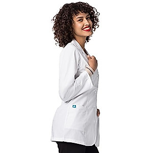Adar Universal Lab Coats for Women - Princess Cut 30" Consultation Lab Coat - 806 - White - 3X