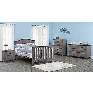 Soho Baby Chandler Premium 2-Drawer Nightstand, Graphite Gray