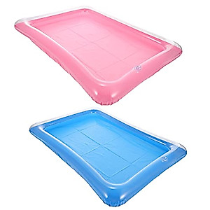 Food Tray 2pcs Luau Inflatable Serving Bars Ice Buffet Salad Serving Trays for Indoor Outdoor Beach Luau Party, Picnic, and Pool Party Party Cooler