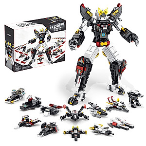 Lemon Legend 25-in-1 STEM Building Toys Kits for Kids to Assemble a Big Robot or 12 Small Airplanes, Best Gifts for Boys and Girls Ages 6 7 8 9 10+ Year Old,566 PCS.
