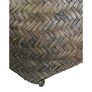 EAST at MAIN Tigris Woven Baskets, Black and Brown