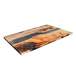 Epoxy Table, Live Edge Wooden Table, Epoxy Resin River Table, Natural Wood,Dining table, Natural Epoxy Table, Resin Table