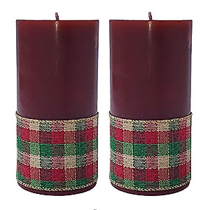 Light Baby Blue Candles Scented Unscented 3x6 Set of 2 60 Hour 20 oz each