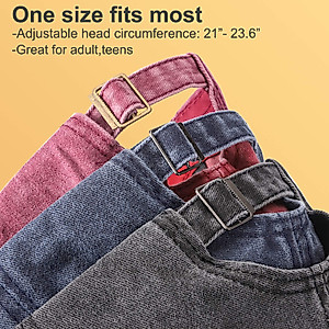 MEINICY 3 Pack Washed Plain Baseball Cap, Retro Adjustable Dad Hats Gift for Men/Women,Unstructured/Cotton