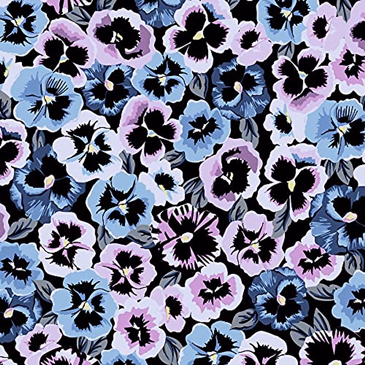 Vera Bradley Women's Cotton Zip-around Essential Oil Case, Plum Pansies - Recycled Cotton, One Size