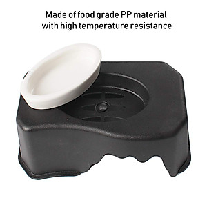 Gecko Hideout Box with Wider Entrance, Hide Cave with Sink to Increase Humidity and Water Supply, Habitat Water Bowl for for Lizards, Turtles, Reptiles, Amphibians, Small Snake