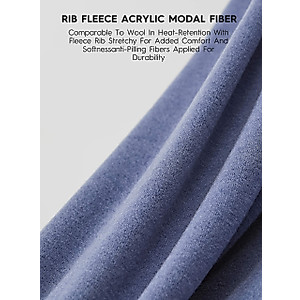 DAVID ARCHY Men's Thermal Underwear Set Winter Warm Base Layers Thermal Top and Bottom Long Johns Set Heather Moonlight Blue,L