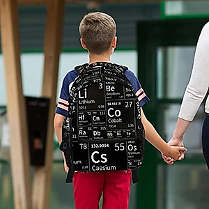 VBFOFBV Lightweight Casual Laptop Backpack for Men and Women, Blackboard Periodic Table of Chemical Elements