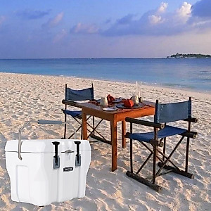HeyMoly Ye-ti COOLER ACCESSORIES 4-Pack Replacement Lid Latches in Multiple Colors - Compatible with Ye-ti and RTIC Hard Coolers- Larger, Ergonomically Improved Design and Manufactured(2Black 2Orange)