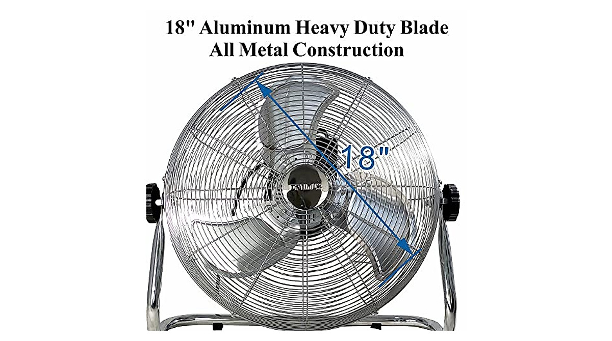 Optimus Industrial 3-Speed High-Velocity Fan - Powerful Industrial ...