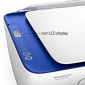 HP DeskJet 2622 All-in-One Compact Printer (Blue) (V1N07A) (Renewed)