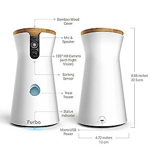 Furbo Dog Camera (2 Pack): Treat Tossing, Full HD WiFi Pet Camera and 2-Way Audio, Designed for Dogs, Compatible with Alexa (As Seen On Ellen)