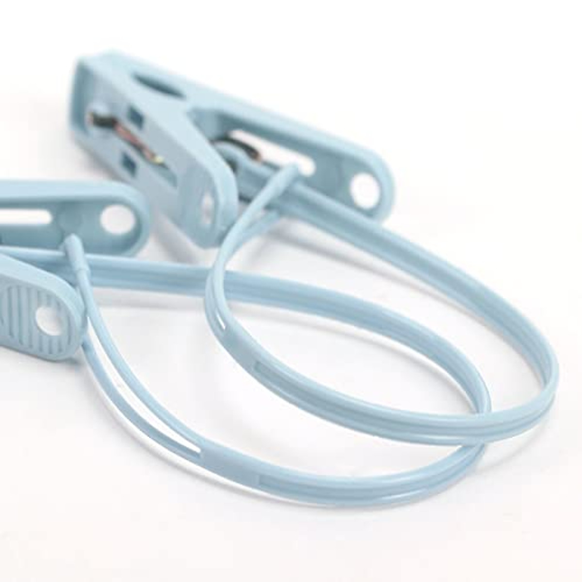 MXY Clothespins Socks Clip Underwear Clothes Clips Plastic Nonslip Grips Hanging Hold Pegs Travel Wardrobe Hanging Folders Clamps with Rope Strap Can Hang Anywhere You Need Set of 15 Pieces