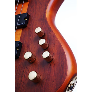 Schecter Stiletto Studio-4 Fretless Electric Bass Honey Satin (HSN)Left Handed