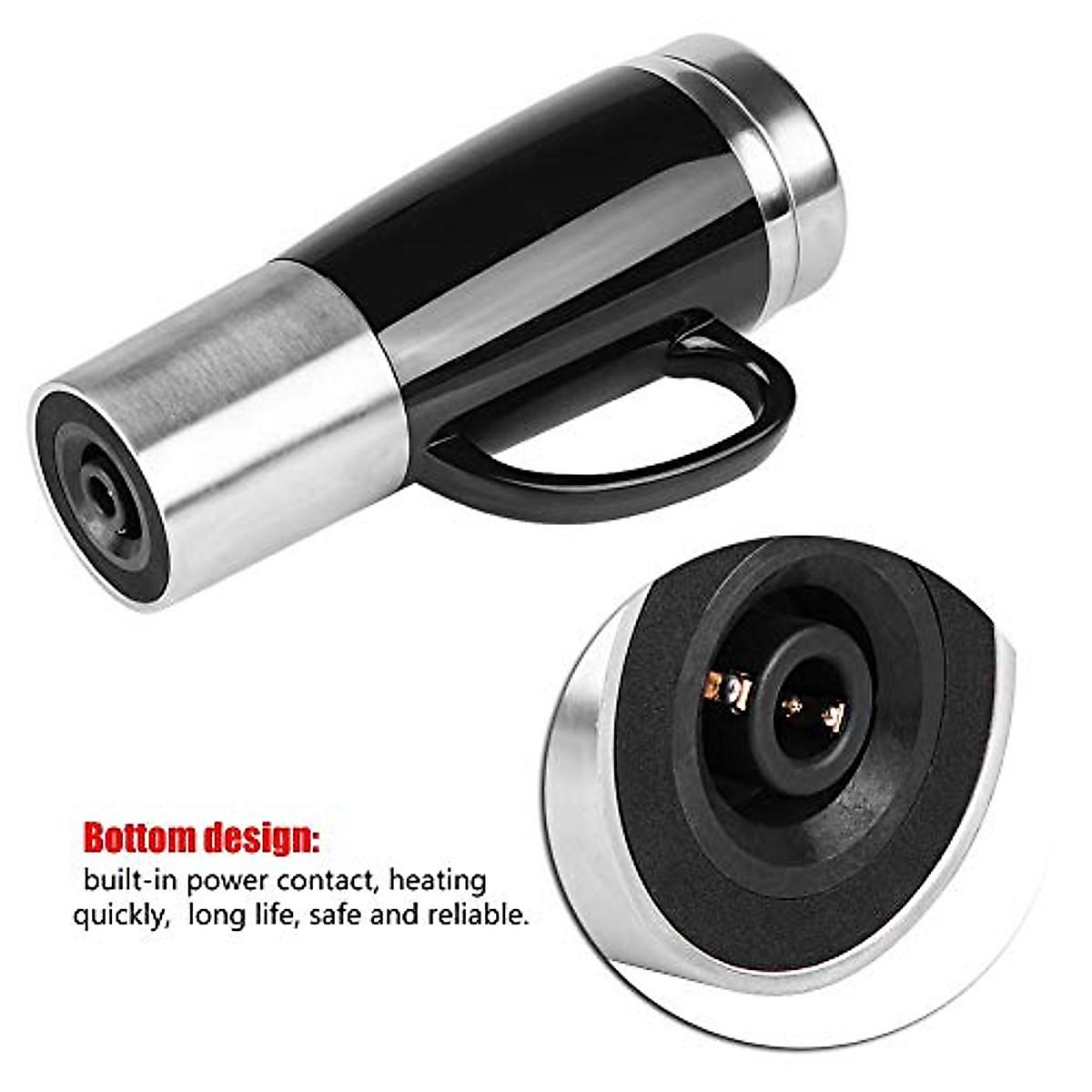 450ml Stainless Steel Electric Car Cup Travel Heating Mug, Keenso Electric Kettles Boiling Car Coffee Mug Heater with Cigarette Lighter(12V) Other Electrical Appliances