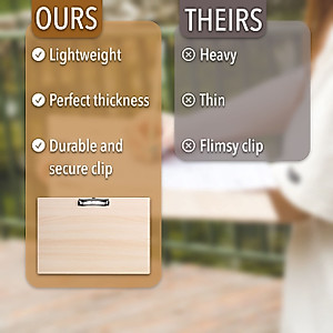 Mr. Pen- Clipboard, 11.5x17 Inches, Horizontal Wooden Clipboard, Extra Large Clipboard, Horizontal Clipboard, Art Clipboard, Drawing Board, 11x17 Clipboard, Lap Board, Landscape Clipboard