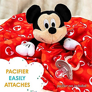 KIDS PREFERRED Disney Baby Mickey Mouse Plush Stuffed Animal Snuggler Lovey Security Blanket 13.18" x 13.18" x 3.5"