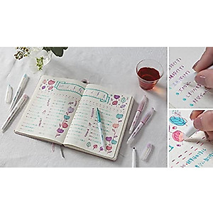 ILMILY Pilot Japan Gel Ink Ballpoint Pen Color Two Color 6 Ballpoint Pens That Change Color When Rubbed 0.4mm LIL-25S4-6C With Original Stylus Ballpoint Touch Pen