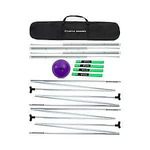 9 Square Castle Squares - Aluminum Height Adjustable Waterproof Game Set for Indoor/Outdoor Use