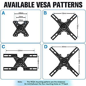 Mounting Dream Monitor Wall Mount for Most 17-39 Inch (Some up to 42 inch)，UL Listed TV Mount TV Bracket with Articulating Arms Tilt Swivel Extension Rotation, Up to VESA 200x200mm and 33 lbs, MD2462