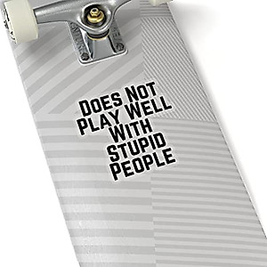 Teegarb Letter Blanket Sticker Decal Hilarious Humor Sarcasm Sarcastic Laughter Ridicule Funny Humorous Humors Stickers for Laptop Car 4" × 4" / Transparent