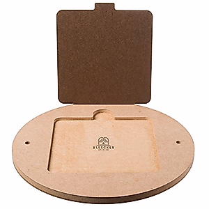 Bat System for Potter’s Wheel, 12” Round Outer Bat with Set of Six 7” Square Inner Bats, Bat Adapter with Removable Inserts for Throwing Pottery, for Potters and Clay Artists