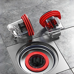 COLDDD Odor Proof Floor Drain, Floor Drain backflow Preventer, Anti-Odor Floor Drain, Prevent Backflow, Prevent Odor Dispersion in Bathrooms, and Kitchens (1.5''-2.0'' Caliber) (2)