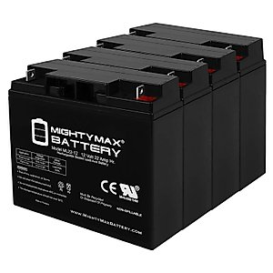 Mighty Max Battery 12V 22AH SLA Battery Replacement for E-Wheels EW-36-4 Pack